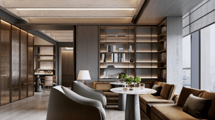 【SCDA】上海虹桥丽思卡尔顿酒店 | 公区&客房设计方案+高清效果图 | PPT（可编辑）+PDF+JPG_休闲_部分_屋顶