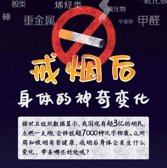 【世界无烟日】一图了解戒烟后身体的神奇变化来源身体变化