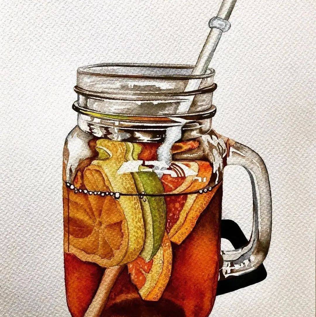 超赞的水彩质感插画~_Serpil_mit_素材