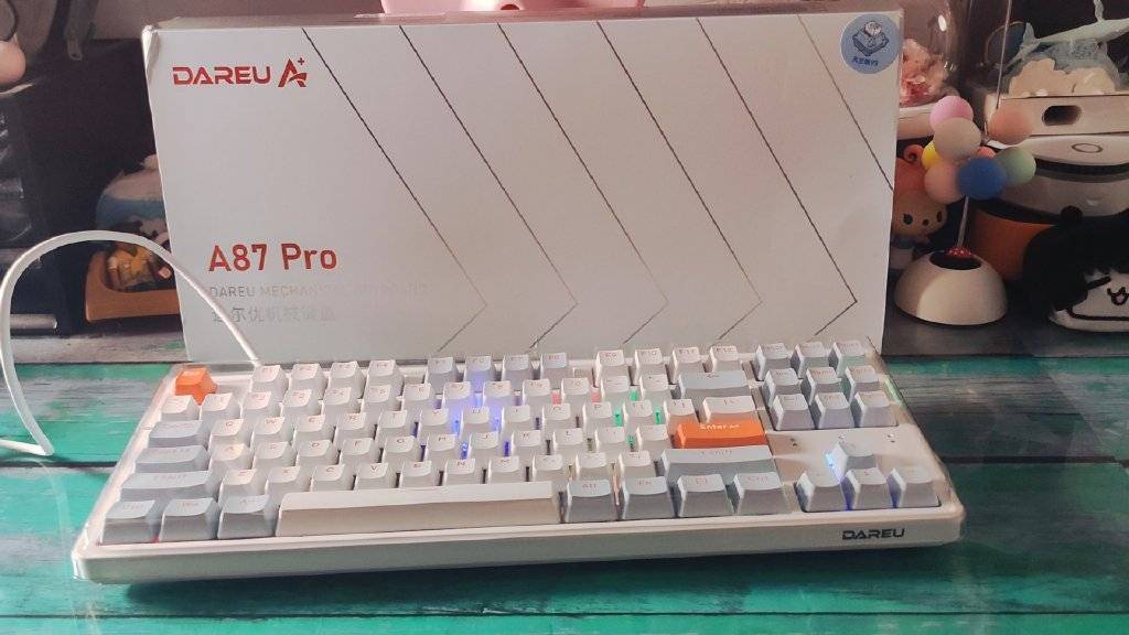 达尔优A87Pro机械键盘暮云灰有线版带你玩转键盘光效_模式_灯光_按键