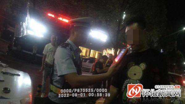 一晚上喝两顿酒 醉驾司机被查处酒精怀化进行