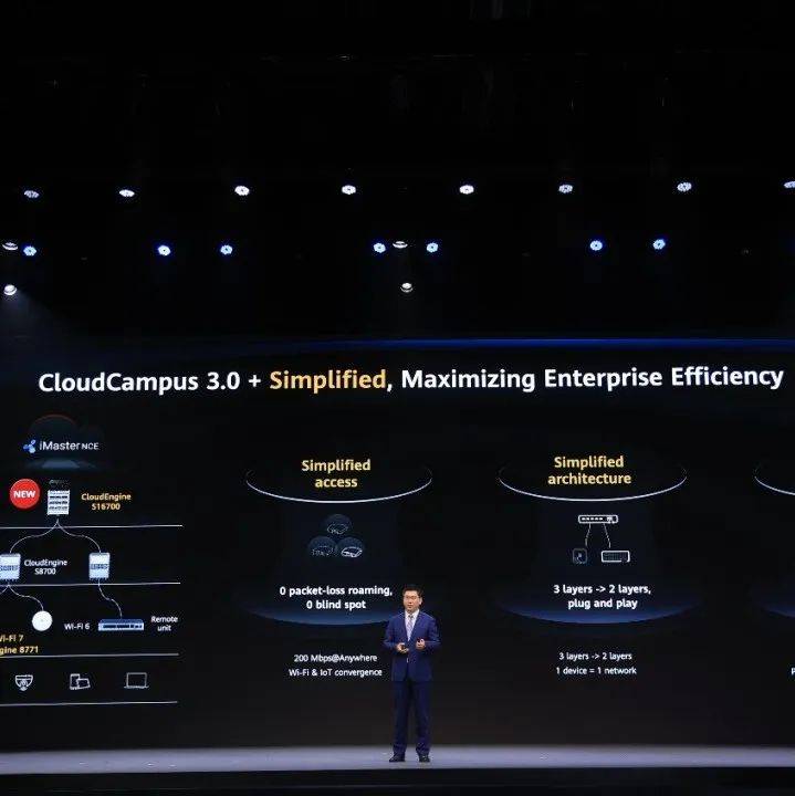 华为CloudCampus 3.0再度升级，助力企业网络化繁为简_Wi-Fi_交换机_园区