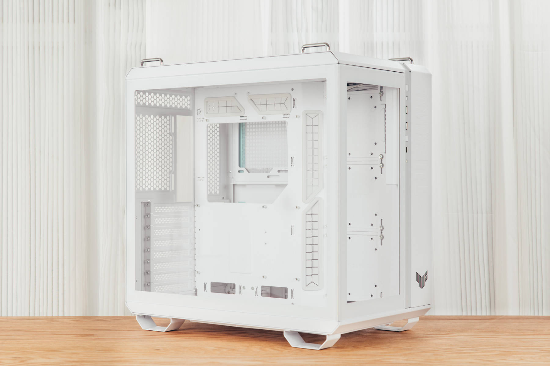 纯白海景房主机，华硕TUF GT502弹药库+Z690吹雪装机分享_白色_风扇_散热