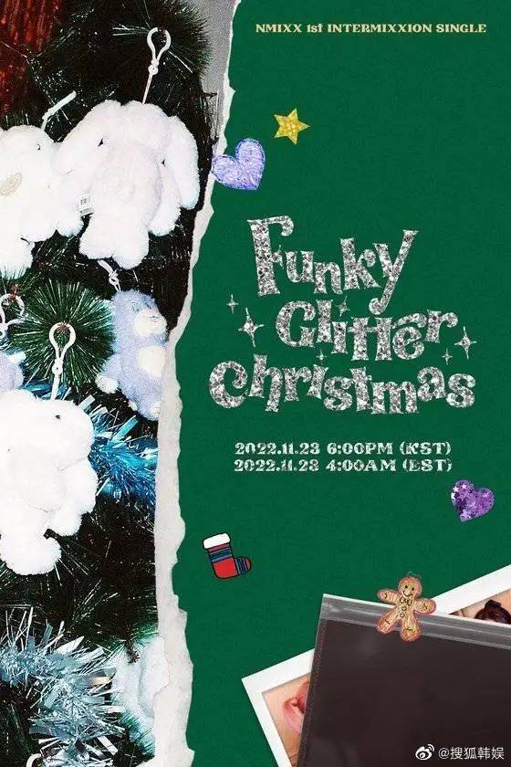 NMIXX将于23日发布单曲《Funky Glitter Christmas》_专访_aespa_全员