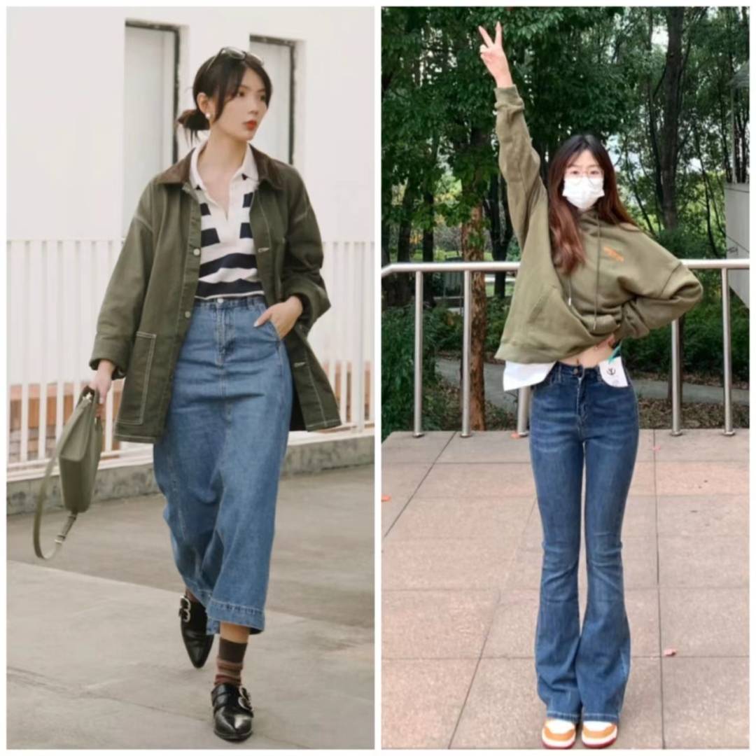 军绿色搭配这10个颜色美出高级感，气质稳重不沉闷_look_卫衣_外套