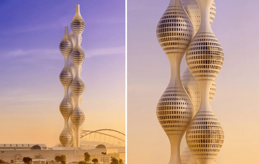 建筑｜400米！上海超级摩天楼“三元塔”概念方案_Hayri_Atak_高度