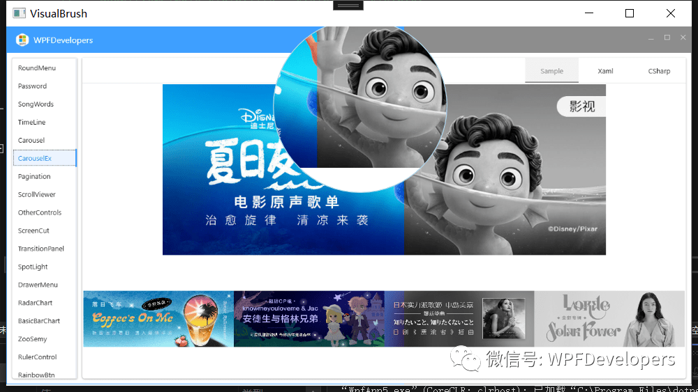 WPF 如何实现简单放大镜_Canvas_Ellipse_Name