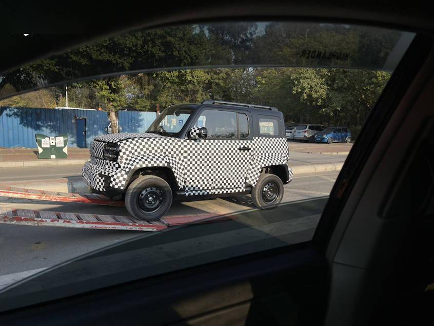 迷你“小G”/采用双门设计 宝骏KiWi纯电SUV谍照曝光_搜狐汽车_搜狐网