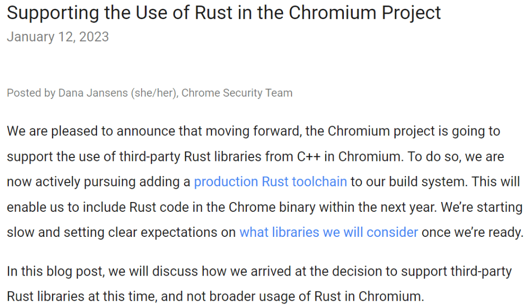 Google宣布支持使用Rust开发Chromium_Chrome_代码_curl
