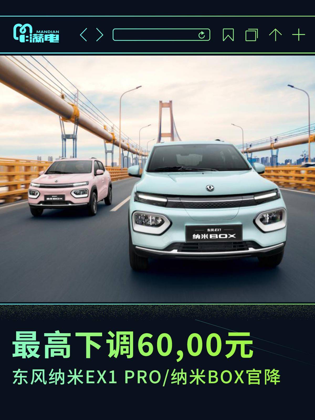 最高下调60,00元 东风纳米EX1 PRO/纳米BOX官降_搜狐汽车_搜狐网