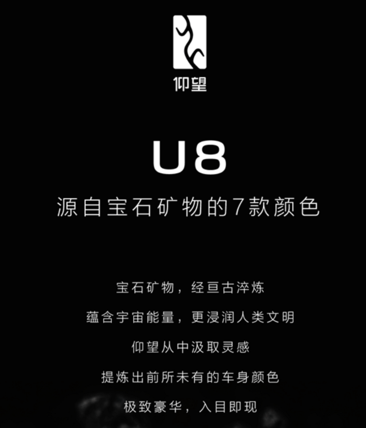 比亚迪仰望U8公布车身颜色 7种车色可选_搜狐汽车_搜狐网