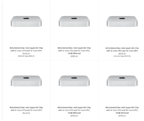 苹果发布搭载M2处理器的Mac mini，翻新商店首次上线_消费者_机型_约合