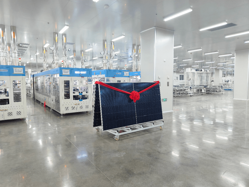 5GW异质结！“国家队”HJT电池组件首件下线_新能源_项目_龙港