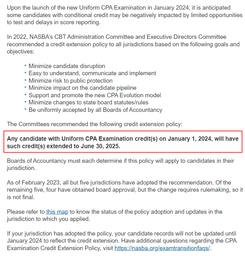 成绩延期！USCPA考试成绩有效期将顺延至2025年6月30日！_改革_考生_日期
